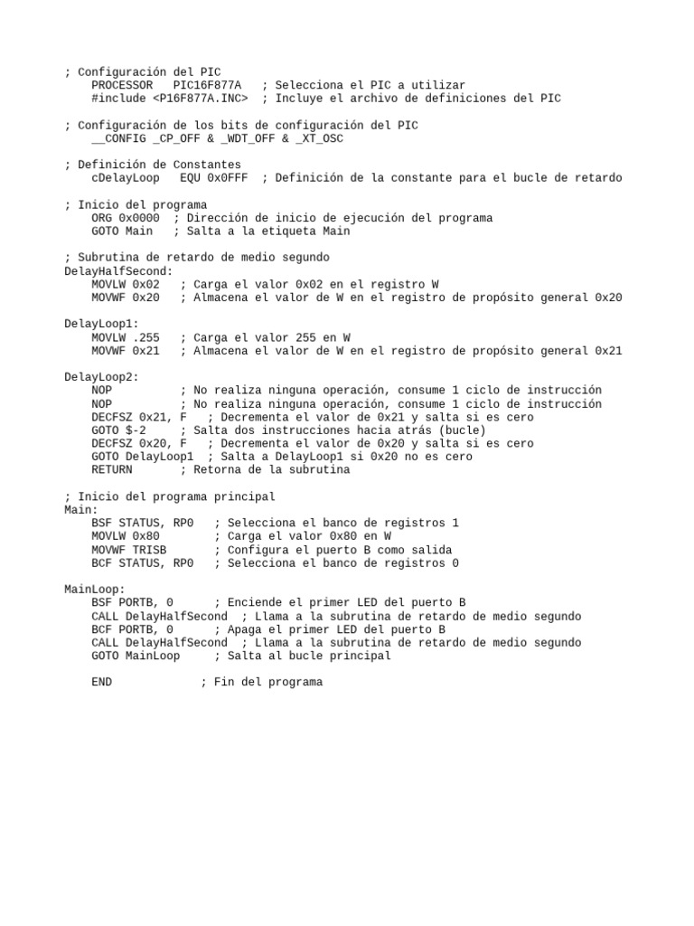 Codigo Ensamblador | PDF