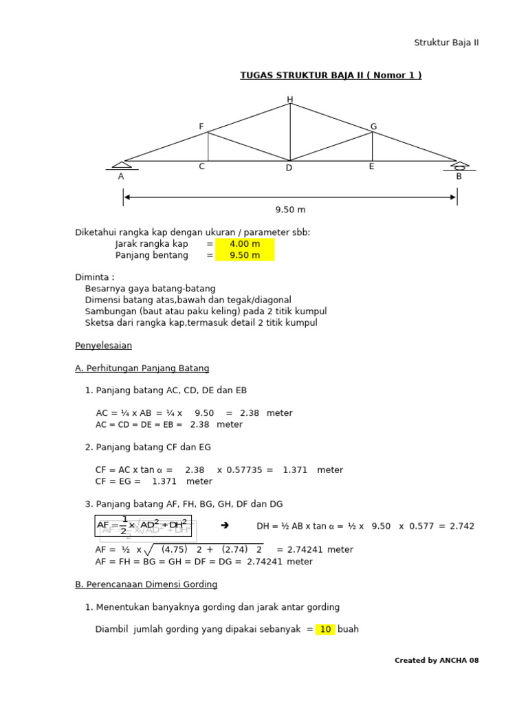 Struktur_Baja_II_1 | PDF