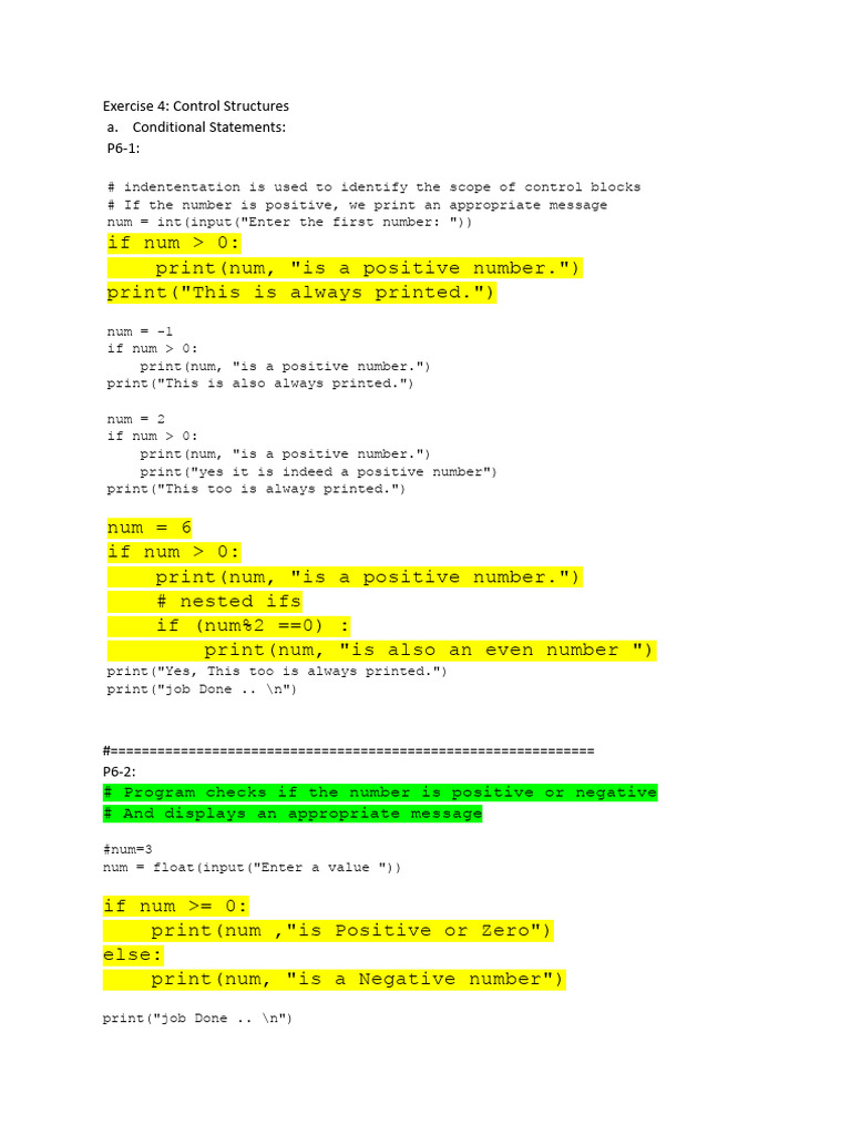 Control Structures & Loops | PDF | Control Flow | Programming Paradigms