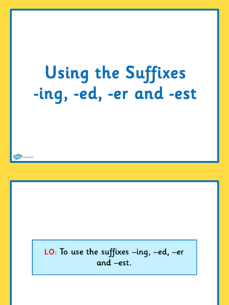 Suffixes PowerPoint | PDF