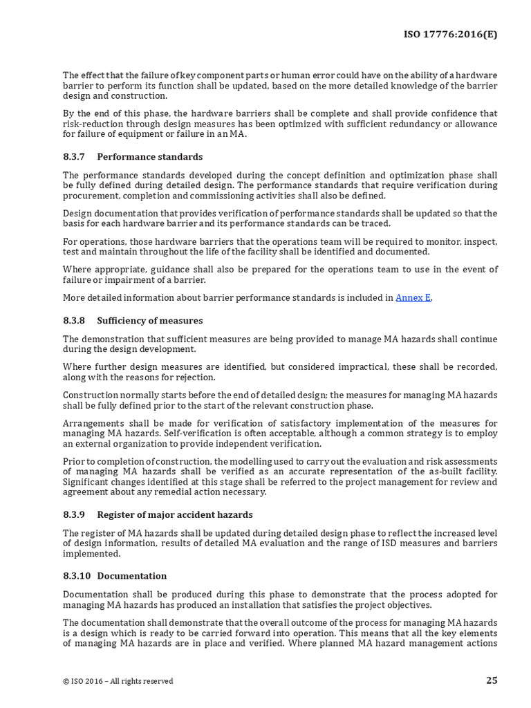 ISO 17776:2016 Major Accident Hazard Management | PDF | Risk ...