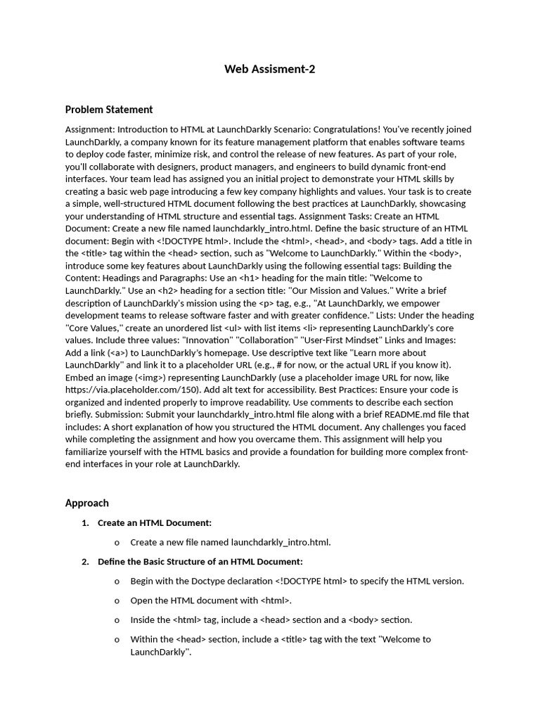 Ass-2 | PDF | Html | Html Element