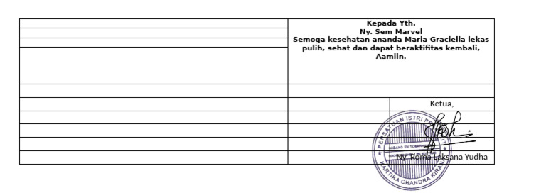 Kartu Ucapan Amplop Hijau FIX FORMAT - Ny. Sem Marvel | PDF