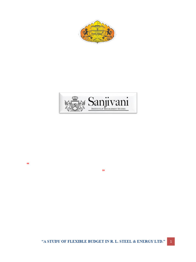 Rushikesh SIP Project RL Steel | PDF | Cost Accounting | Data