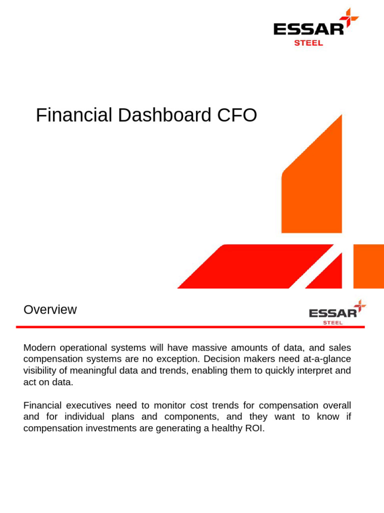 Financial Kpi Fo Cfo Dash Board | PDF | Performance Indicator | Income Statement