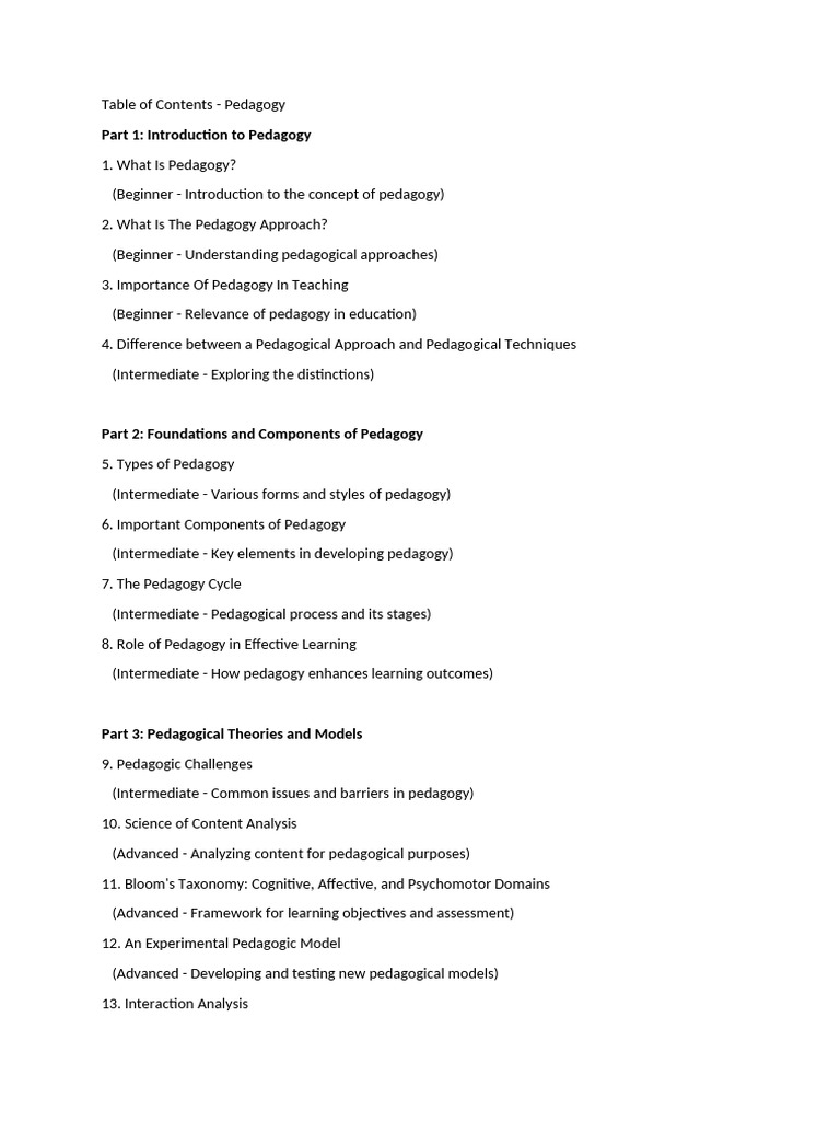 Outline of Literary Pedagogy and Practicum by Dr. Mubarak Lashari | PDF ...