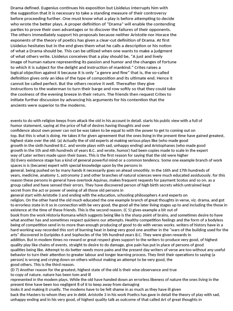 Drama Defined | PDF | Reason | Mind