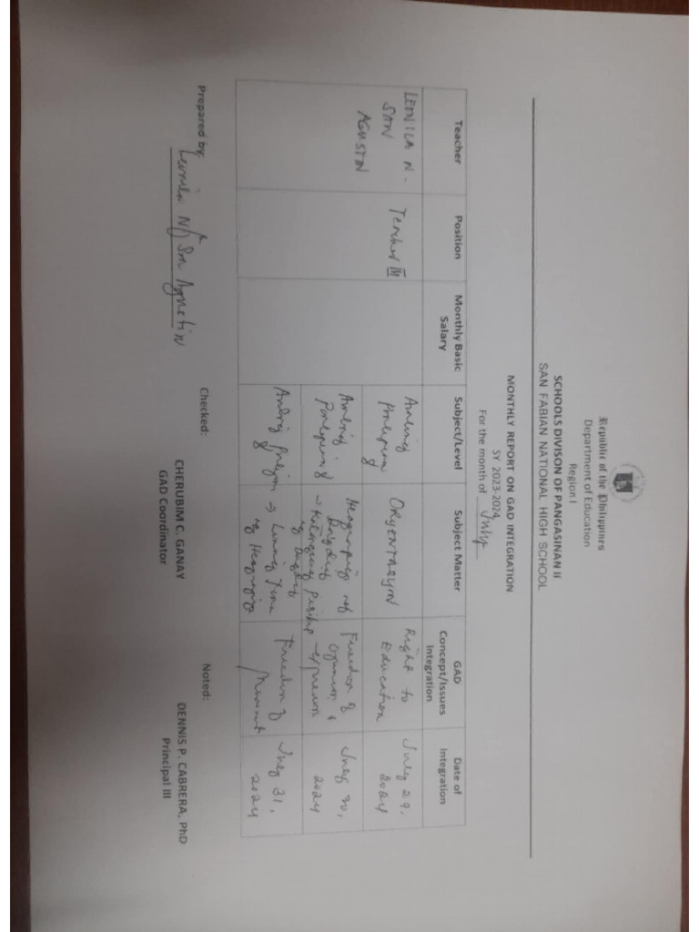 July - GADIntegration - Leonila | PDF
