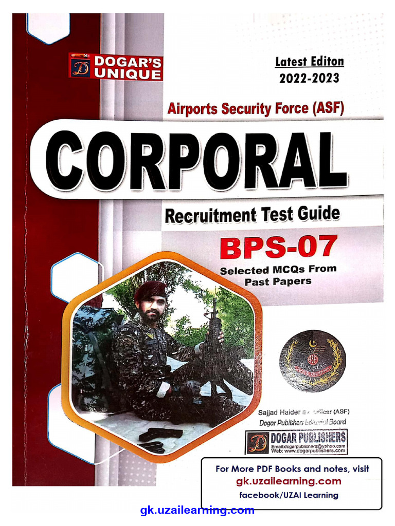 ASF (Corporal) Latest Edition 2022-23 (English) | PDF