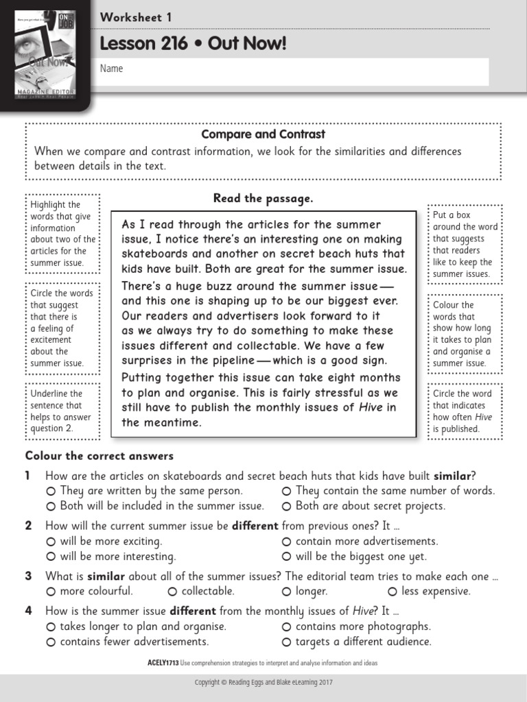 Year 6 Reading Practice 05 | PDF | Magazines | Human Communication