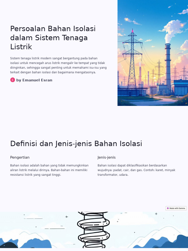 Persoalan-Bahan-Isolasi-dalam-Sistem-Tenaga-Listrik | PDF