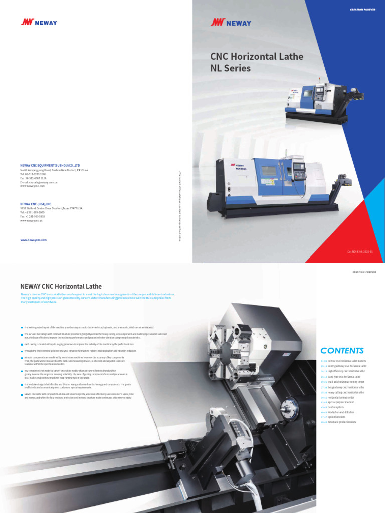 CNC Horizontal Lathe NL Series: Neway CNC Equipment (Suzhou) Co.,Ltd ...
