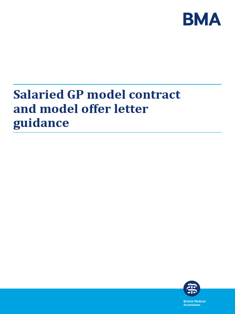 Salaried GP Contract & Offer Letter Guide | PDF | National Health ...
