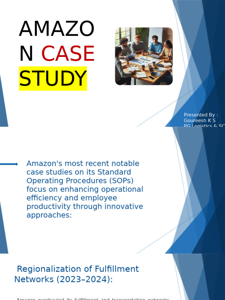 Amazon Sop Case Study | PDF