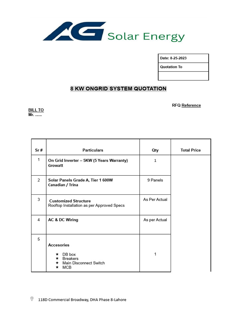 5kw on grid solar system with installment plan (50)-1 | PDF | Electric ...