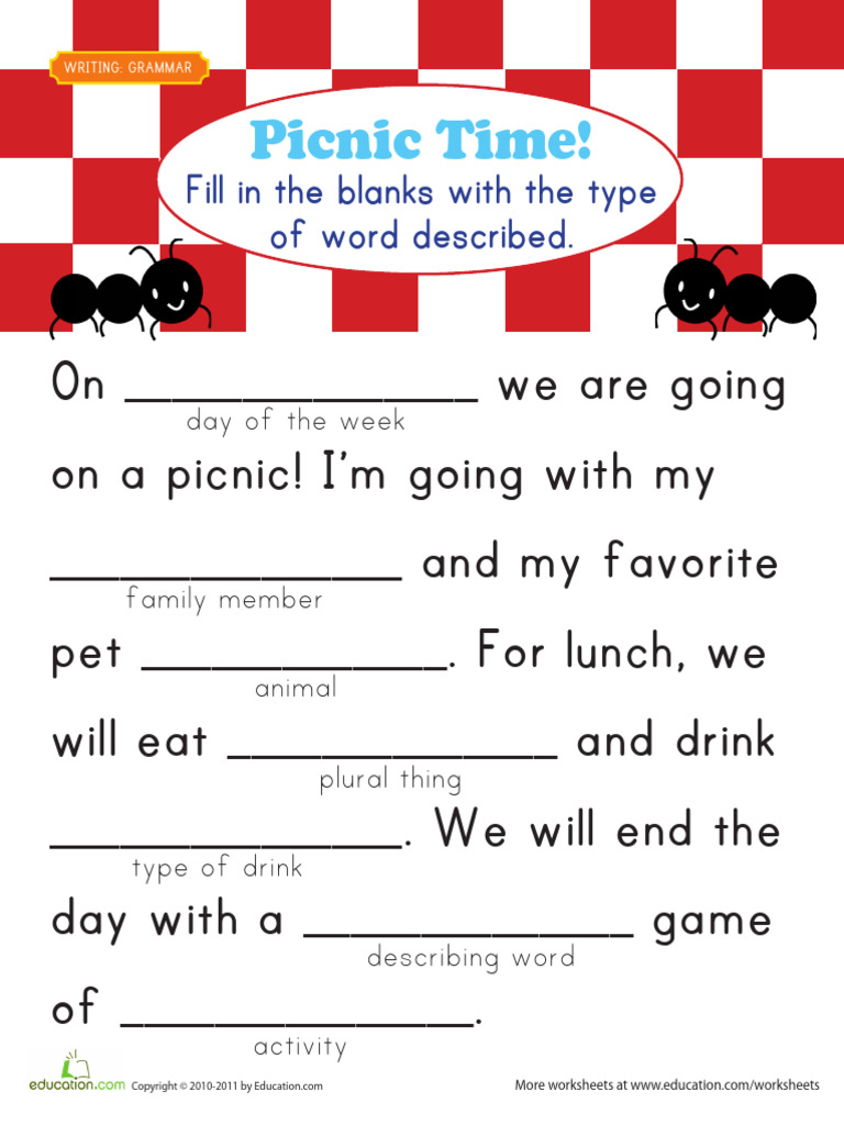 Fill in Funny Story 3 | PDF