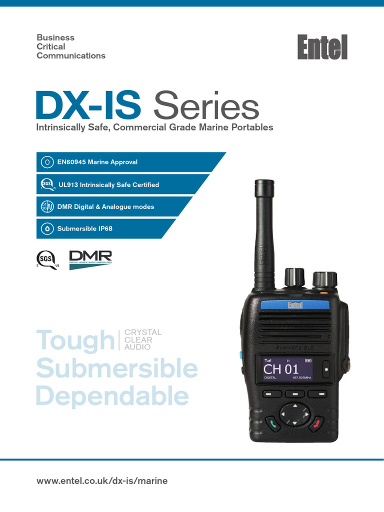Intrinsically Safe Marine Radios DX-IS | PDF | Very High Frequency ...