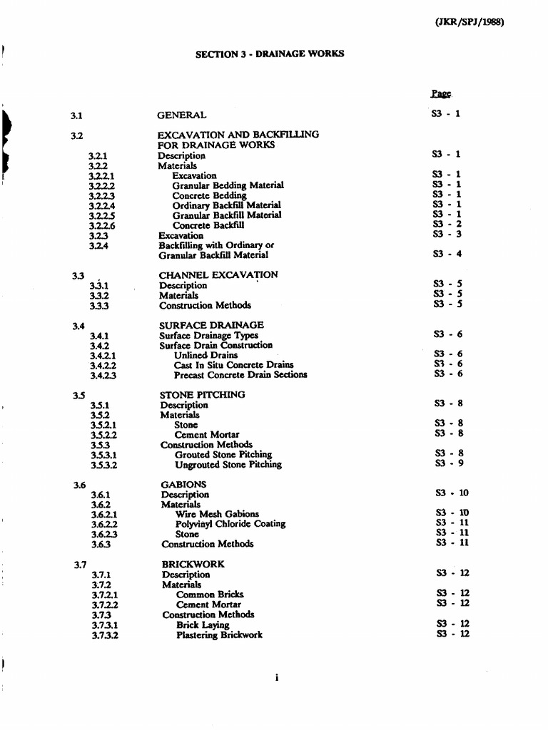 Section 3 | PDF | Drainage | Materials