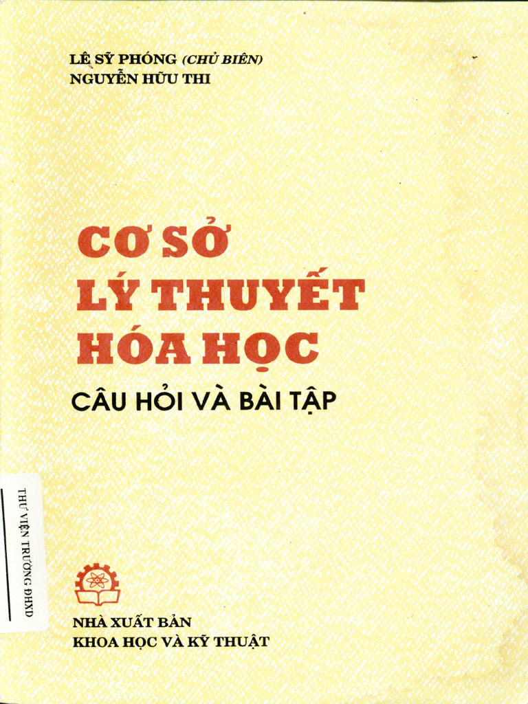 Co So Ly Thuyet Hoa Hoc Cau Hoi Bai Tap | PDF