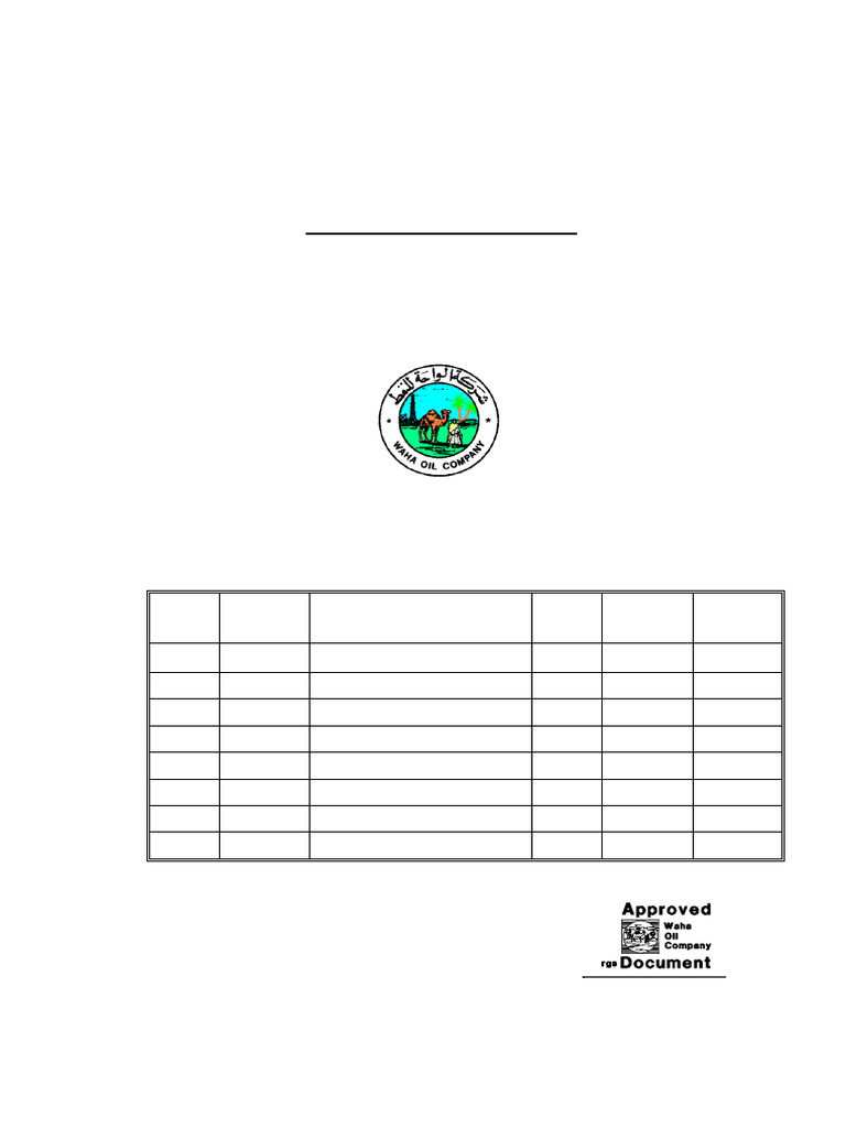 Waha Oil Engineering Drawing Procedures | PDF | Specification ...