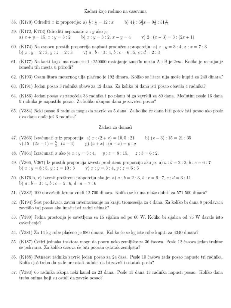 Zadaci Prvi Razred Fajl 7 | PDF