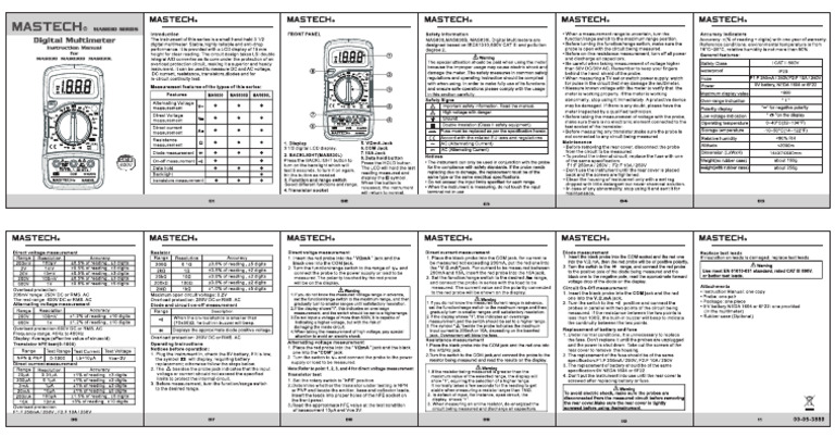 Mas830 830b 830l-Manual | PDF