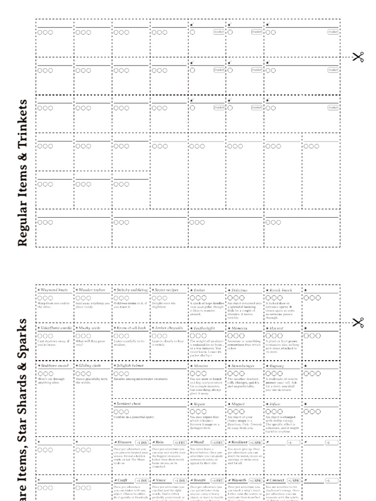 Item Card Set (Print) | PDF