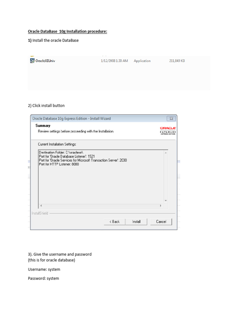 Installation Process | PDF