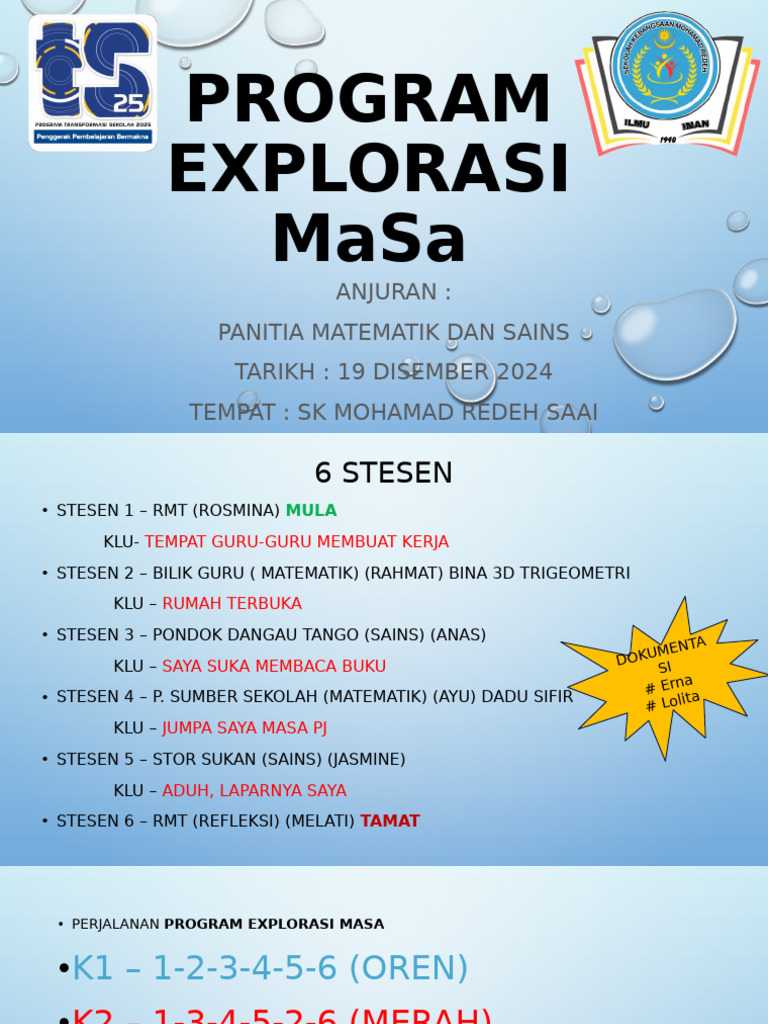 PROGRAM EXPLORASI MaSa | PDF