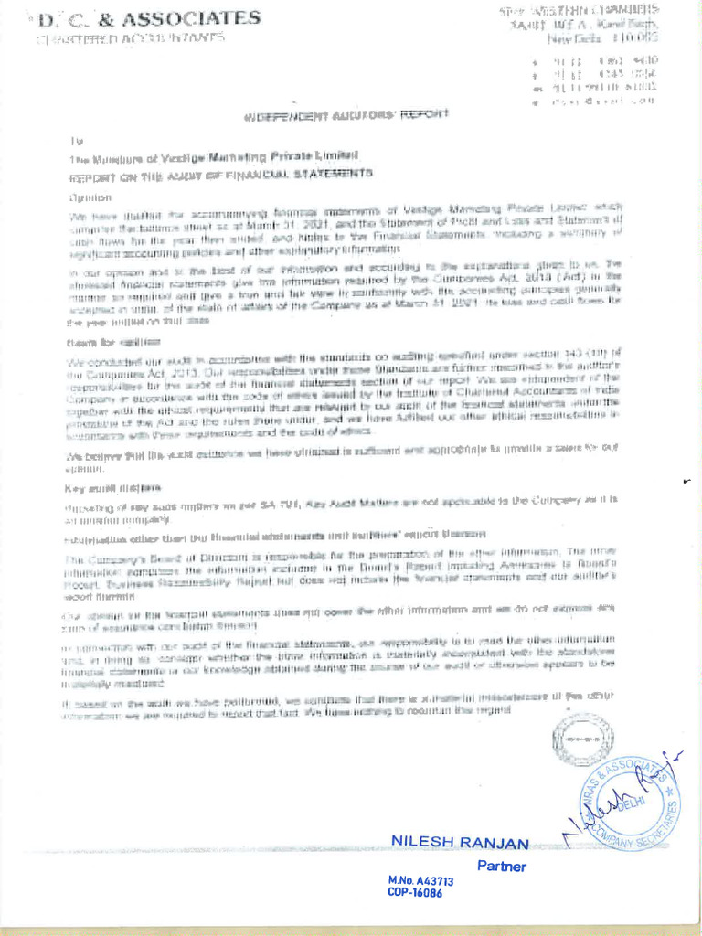 Audit Report and Balance Sheet | PDF