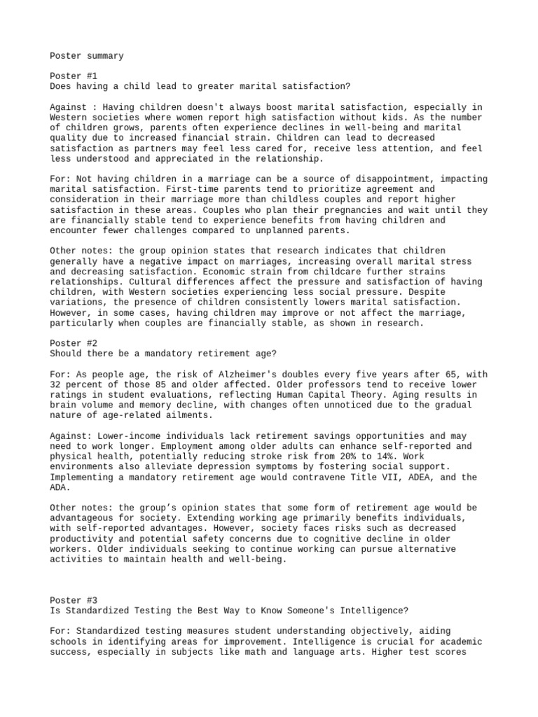 Posters summaries | PDF | Virtual Reality | Standardized Tests
