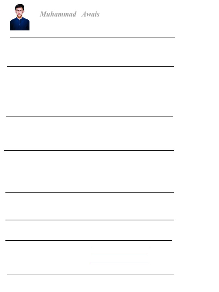 Awais's CV | PDF