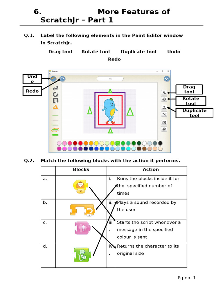 AS_WB_CB_II_CS_More Features of ScratchJr – Part 1 | PDF