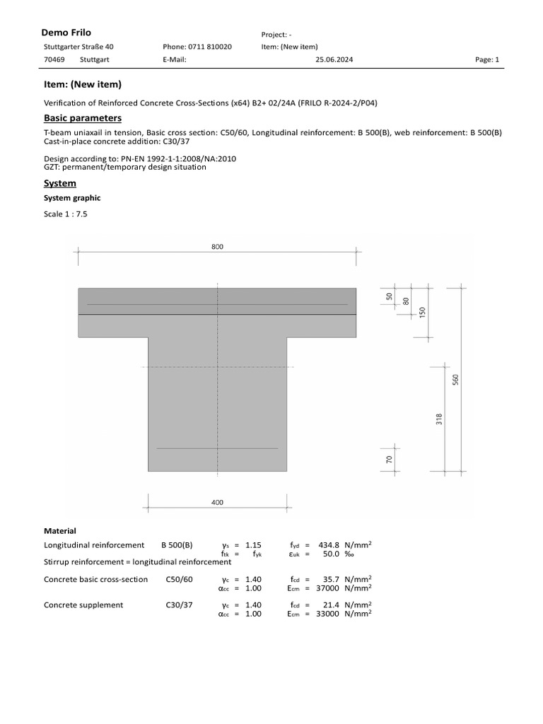 P5X - Belka Dachowa M 395 KNM T 230KN | PDF | Materials | Classical Mechanics
