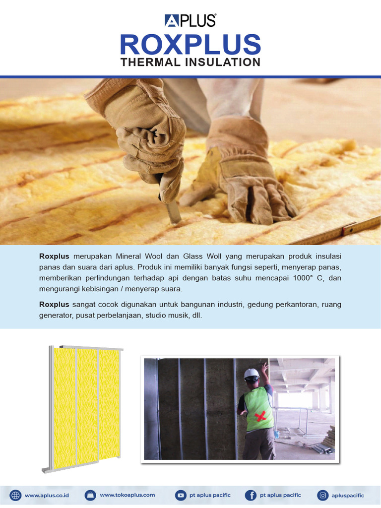 Brochure Roxplus Thermal Insulation | PDF