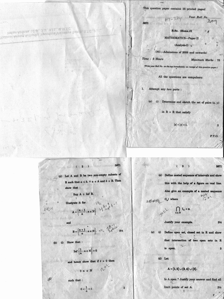 QP Real Analysis | PDF