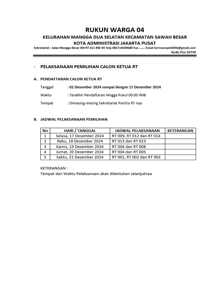 RUKUN WARGA 04-1 | PDF