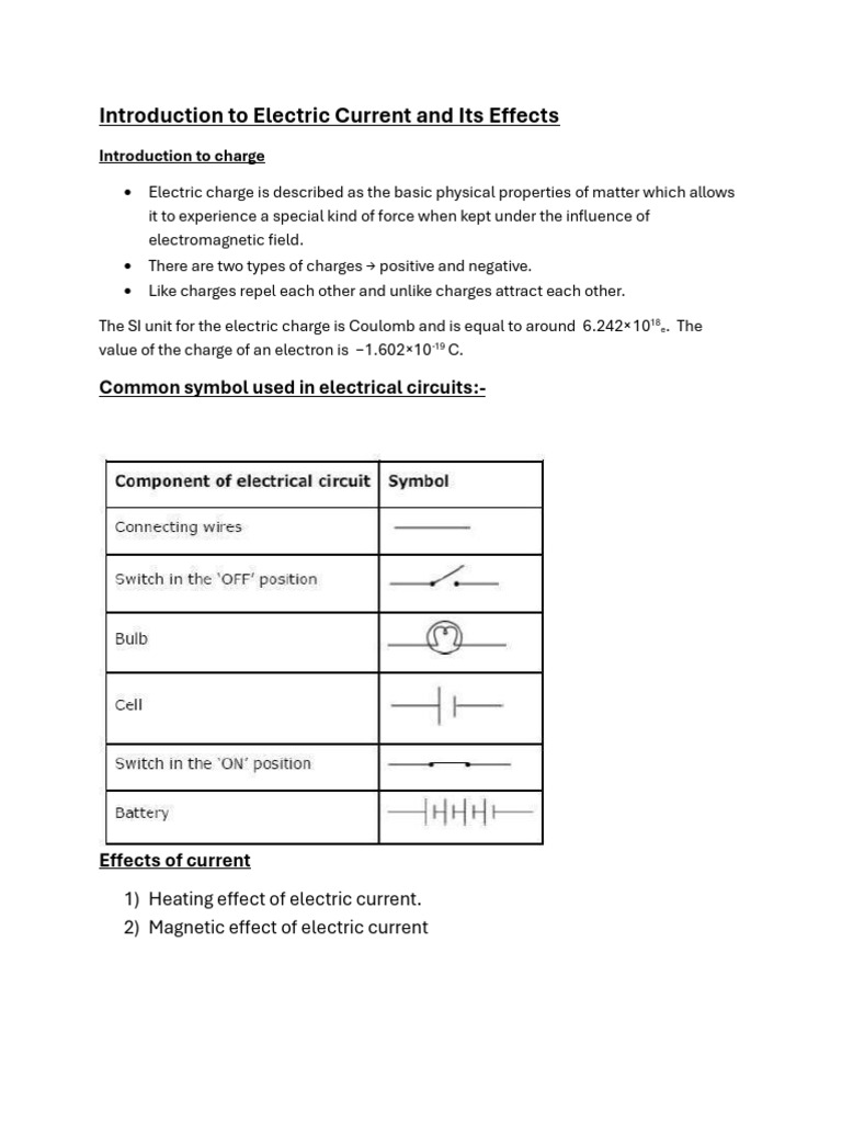 Document (6)-1 | PDF | Electric Current | Electricity