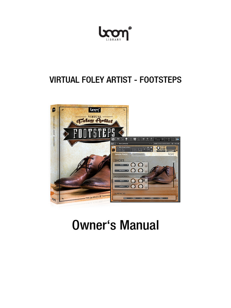 Virtual Foley Artist - Footsteps Manual | PDF | License | Equalization ...