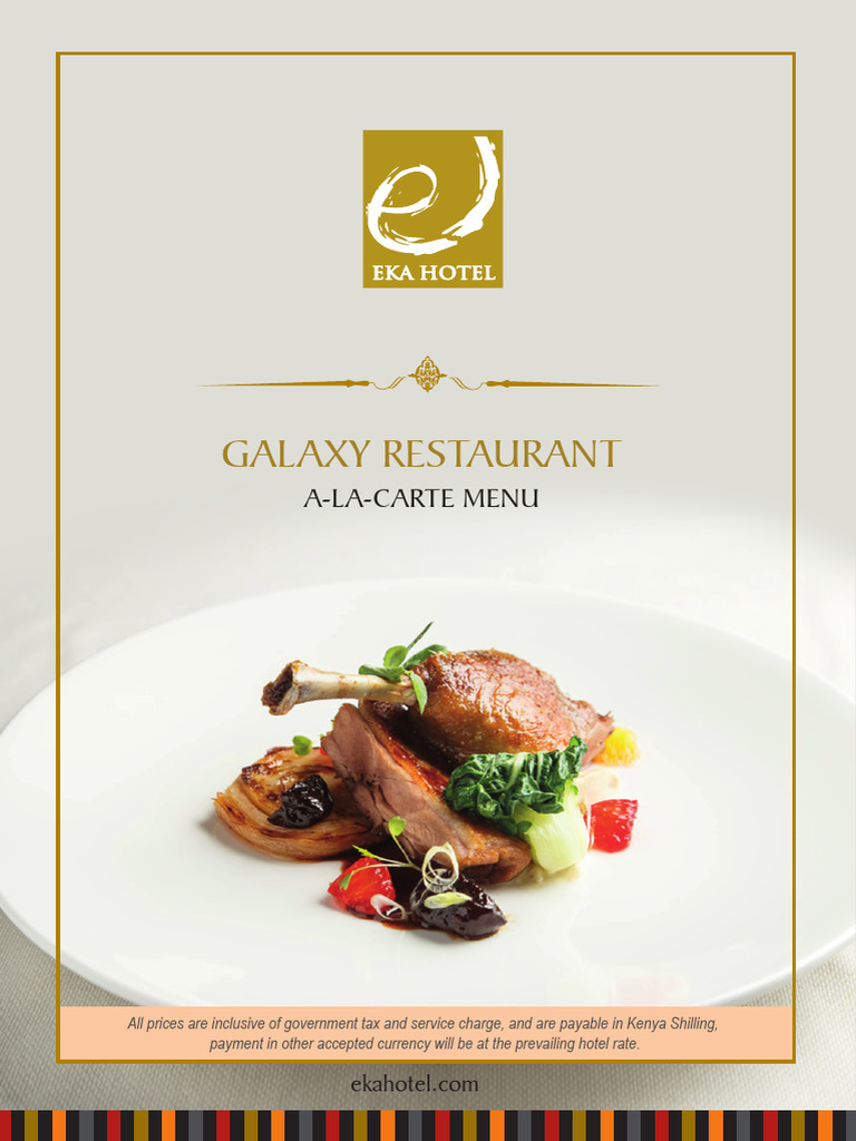 Eka Hotel A La Carte Menu | PDF | Hamburgers | Salad