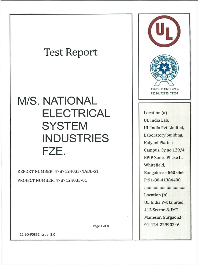 UL-CERTIFICATE-EX-3 With Sign | PDF