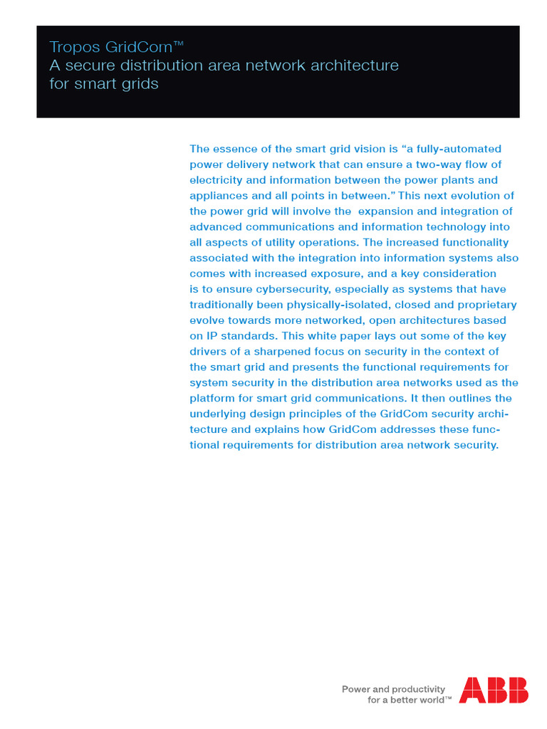GridCom Secure Distribution Network Architecture | PDF | Computer Network | Virtual Private Network
