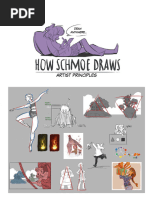 Tim Burton Style Self-Portrait Directions | PDF | Pencil | Eyebrow