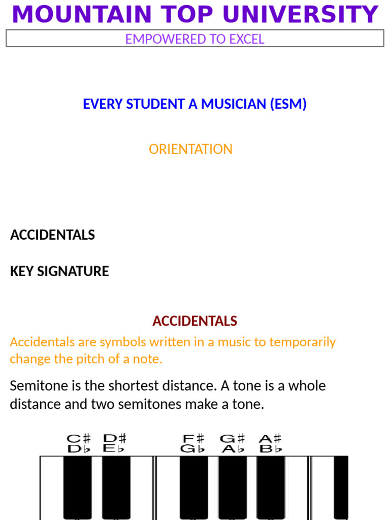 KEY SIGNATURE. ESM | PDF