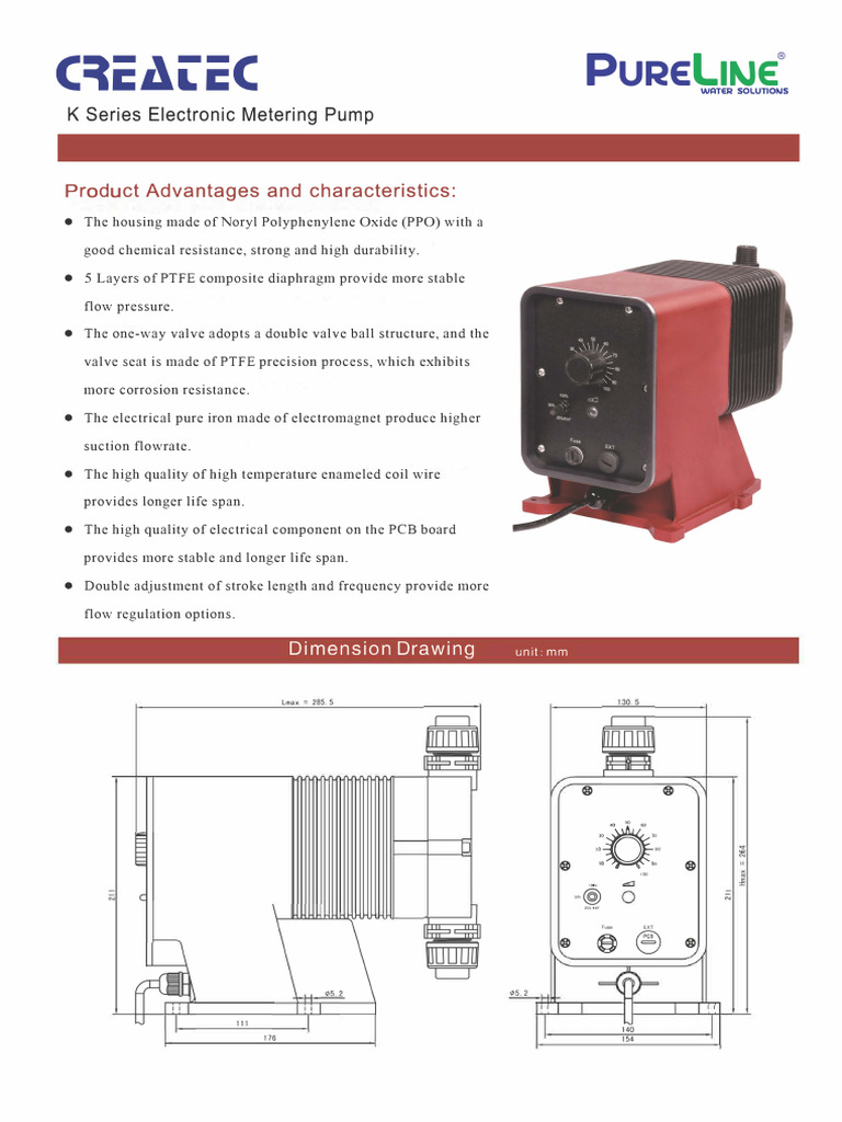 Dosing Createc-K-Series | PDF | Valve | Electrical Engineering