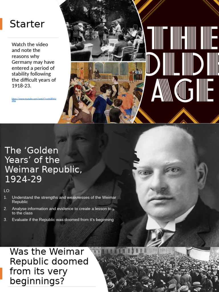 The Golden Years of The Weimar Republic 1924 29 | PDF | Weimar Republic ...