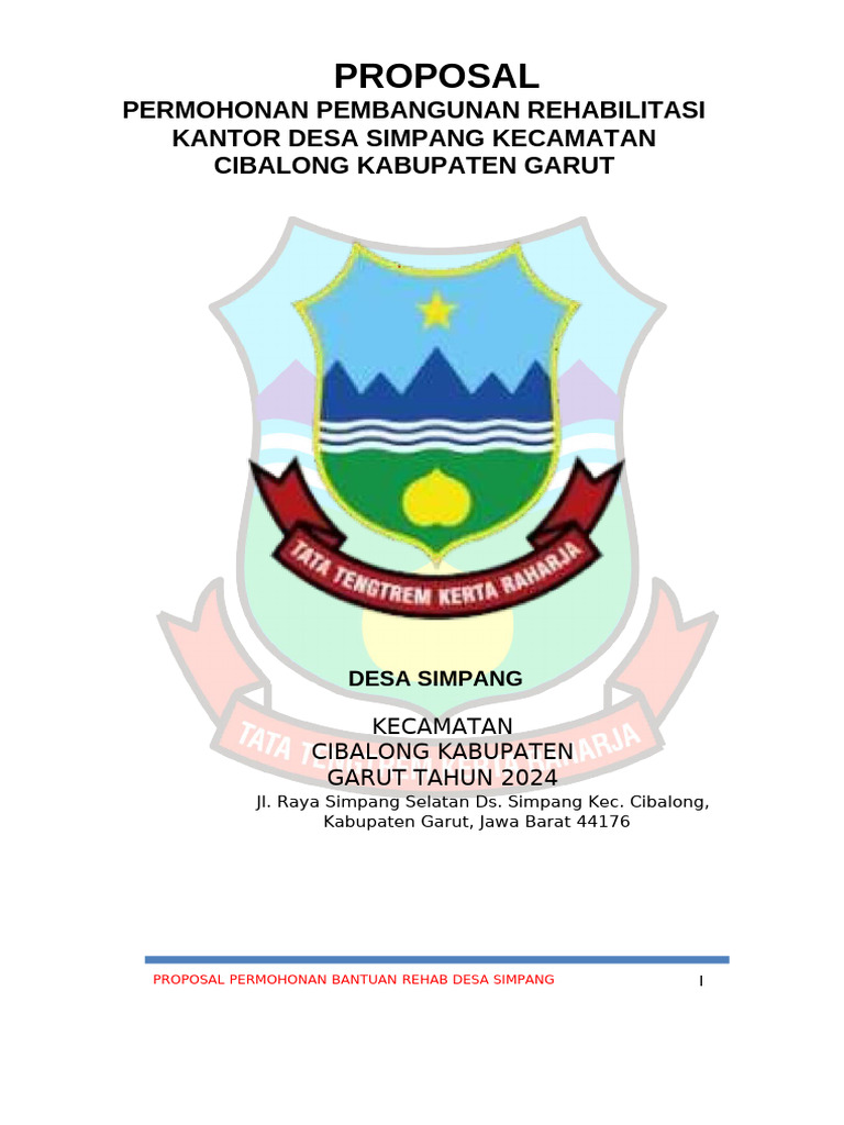 Proposal Rehab - Desa 2024 | PDF
