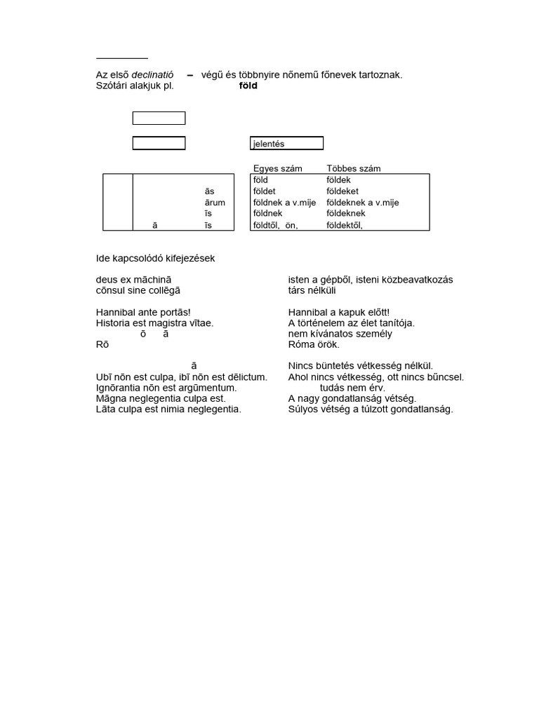 1 7. Anyag Jogi Latin Nyelv | PDF