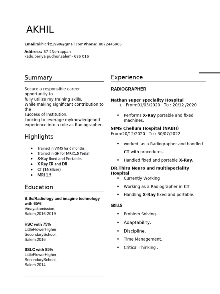 Akhil: Experience | PDF