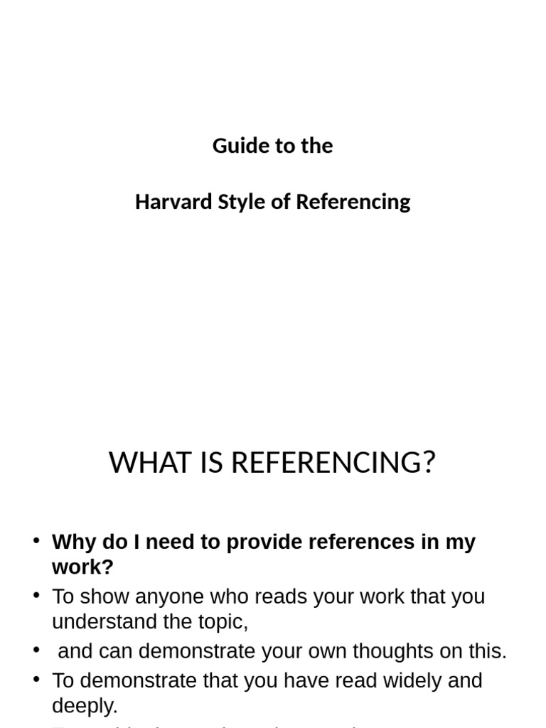 A Guide On Havard Referencing - 081503 | PDF | Plagiarism | Citation